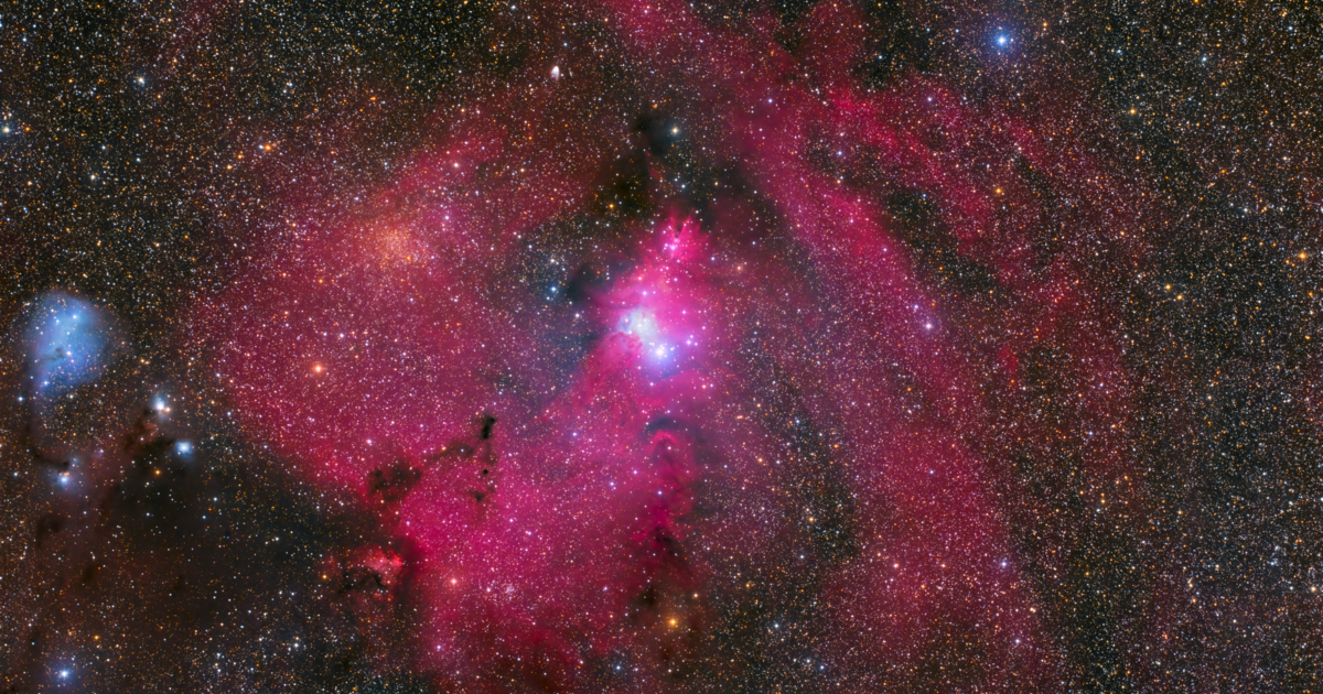 Cone Nebula and Surroundings | Telescope Live